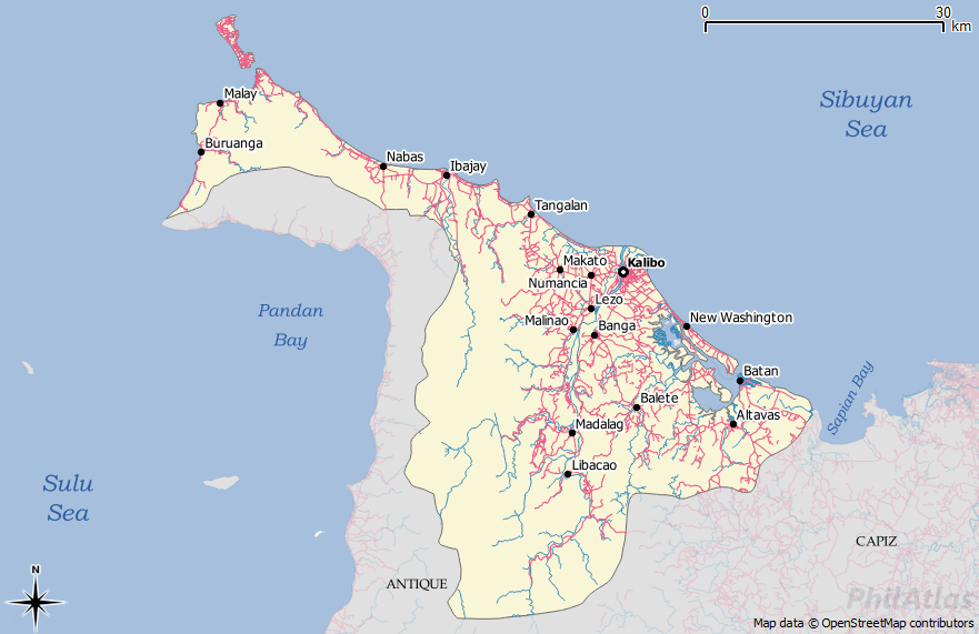 Map Of Aklan Philippines Islands House & Lot